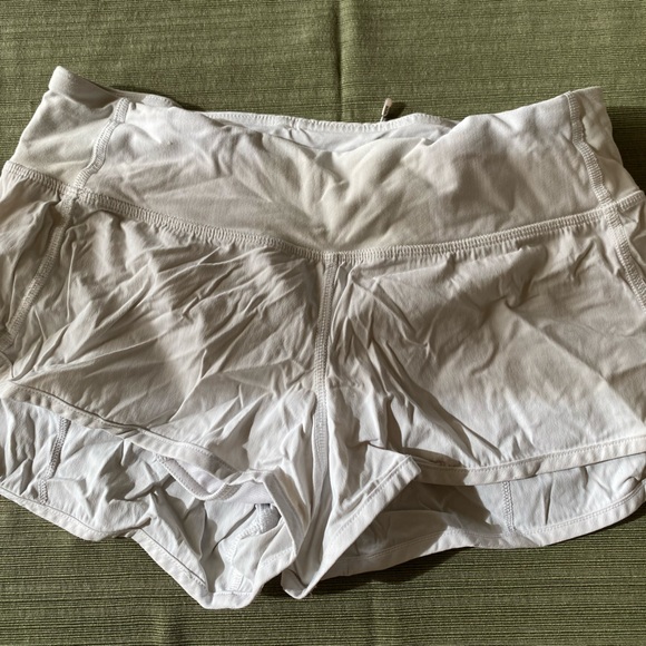 lululemon athletica | Shorts | Lululemon White Speed Up Shorts | Poshmark